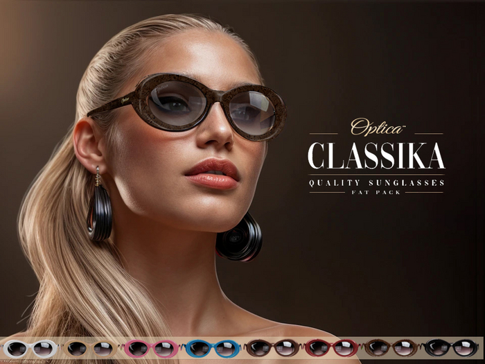Second Life Marketplace - [OPTICA] THE PREMIUM CLASSIKA LADIES SUNGLASSES